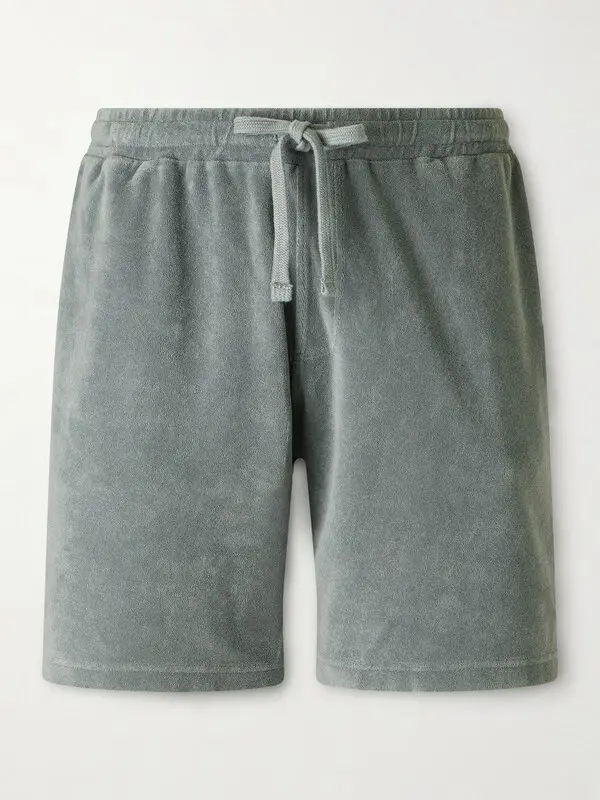 Hartford Straight-leg Cotton-terry Drawstring Shorts
