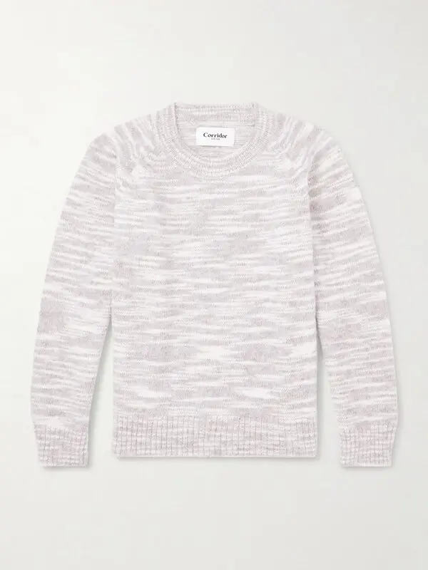 CORRIDOR Space-dyed Alpaca And Pima Cotton-blend Sweater