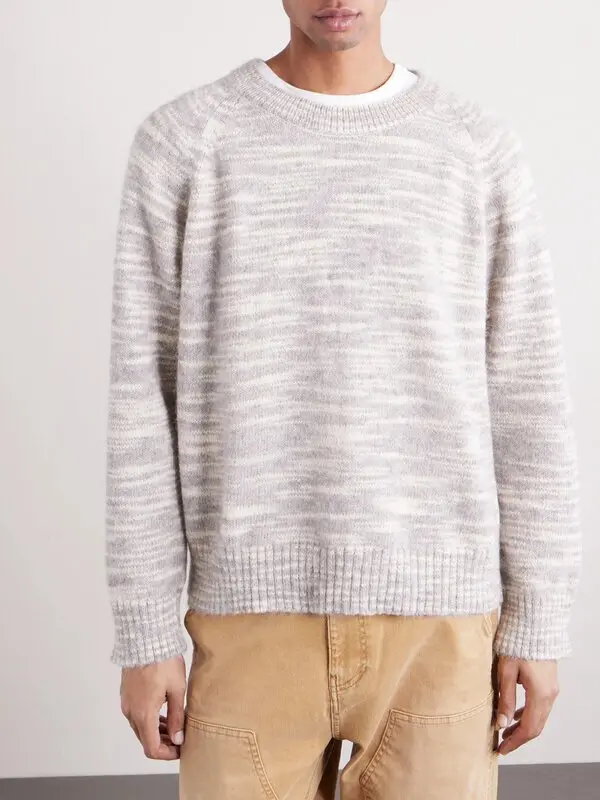 CORRIDOR Space-dyed Alpaca And Pima Cotton-blend Sweater