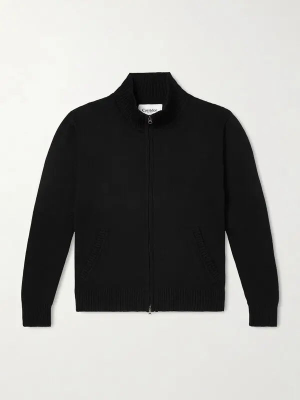 CORRIDOR Organic Cotton Zip-up Cardigan