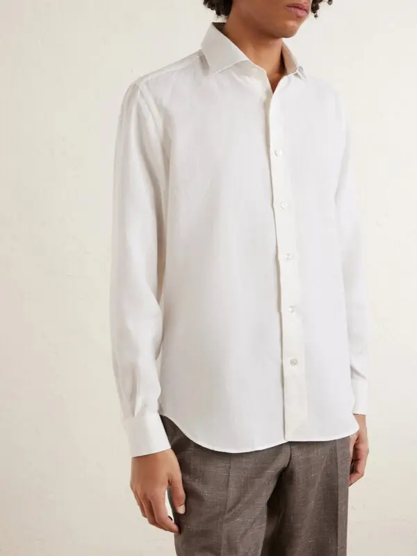 Eleventy Linen Shirt - White