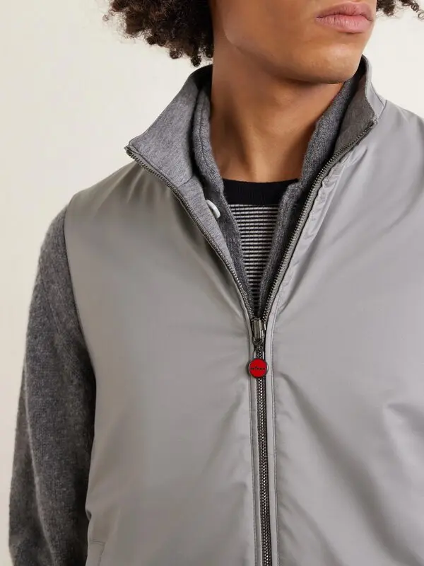 Kiton Reversible Shell And Jersey Gilet