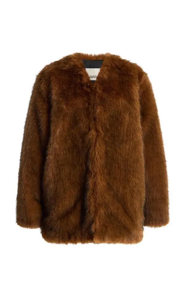 Isabel Marant Aglae Faux Fur Jacket