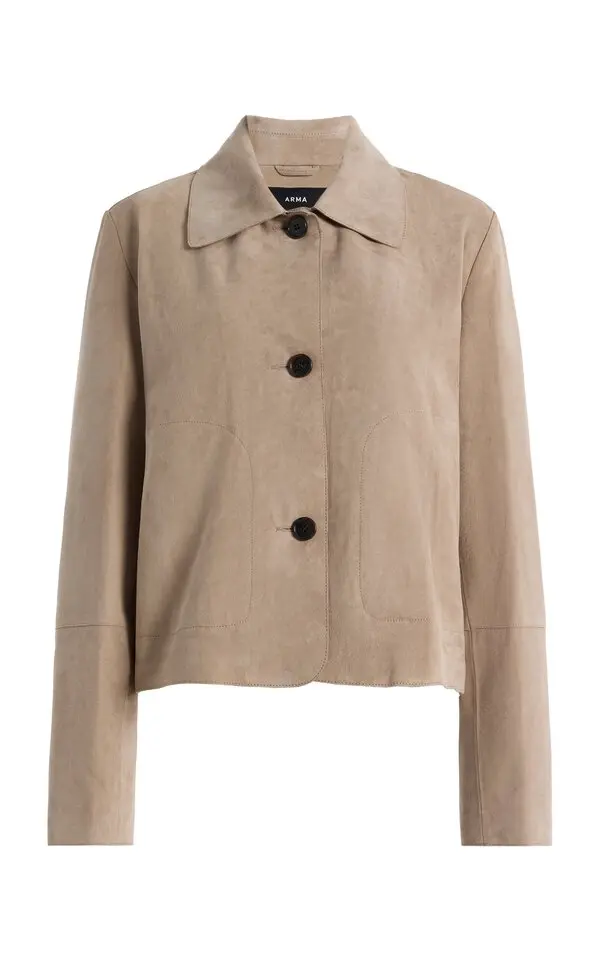 ARMA Emy Suede Jacket - Taupe