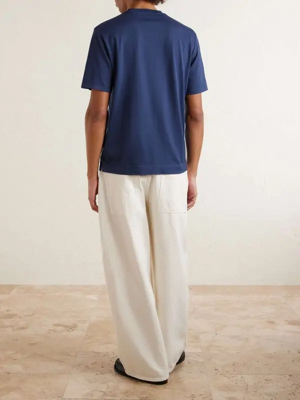 Fedeli Organic Cotton-jersey T-shirt