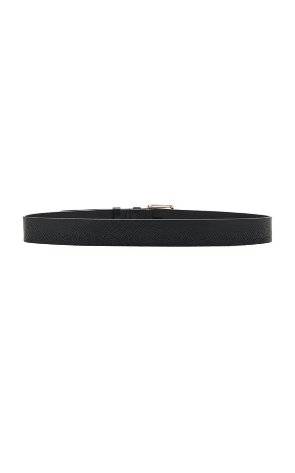 Max Mara Leather Braided Belt - Black