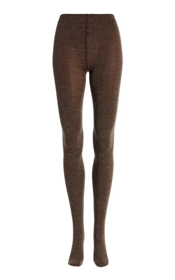 Swedish Stockings Ylva Wool Fishbone Tights