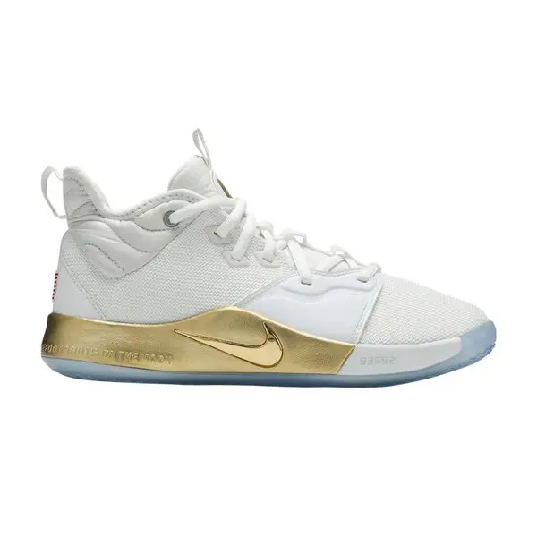 Nike Nasa X Pg 3 Gs 'apollo Missions' Sneakers - White