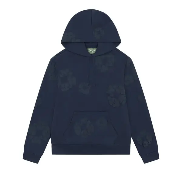 DENIM TEARS Mono Cotton Wreath Hoodie - Blue