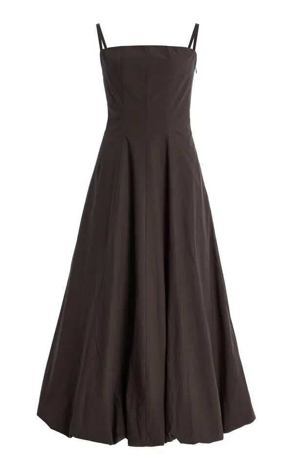 Proenza Schouler White Label Ella Cotton Midi Dress - Brown