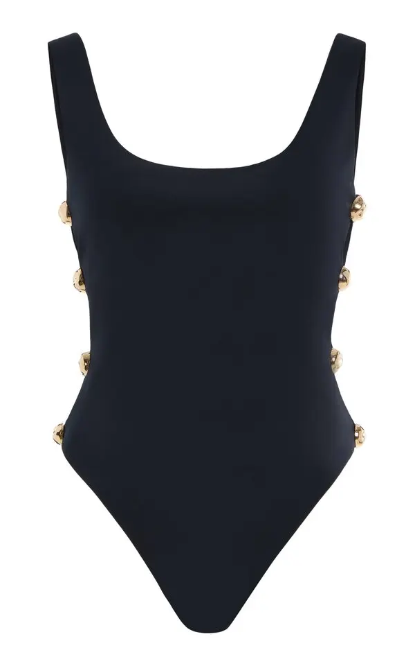 Simkhai Mona Scoop Neck One-piece Swimsuit - Black