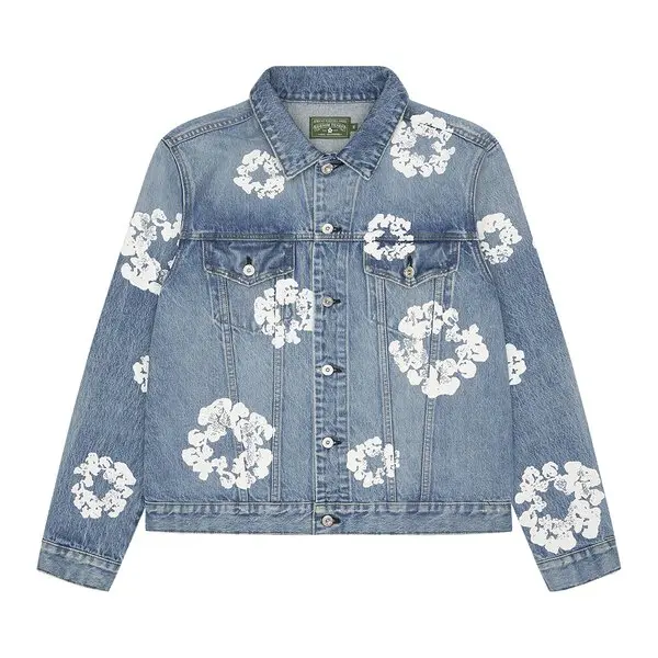 DENIM TEARS Cotton Wreath Denim Jacket