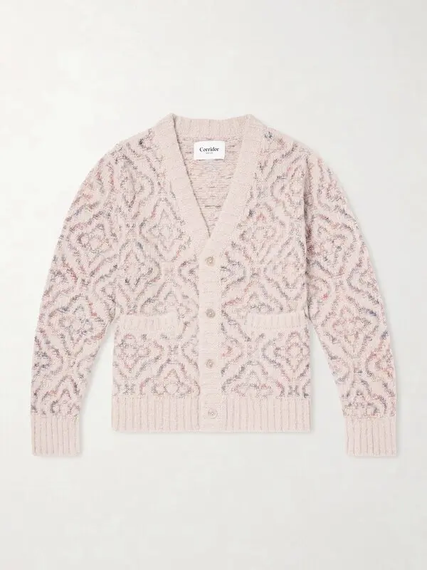 CORRIDOR Somatic Space-dyed Alpaca-blend Cardigan
