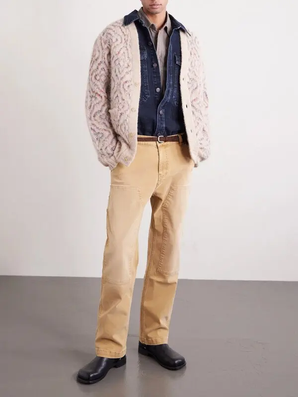 CORRIDOR Somatic Space-dyed Alpaca-blend Cardigan