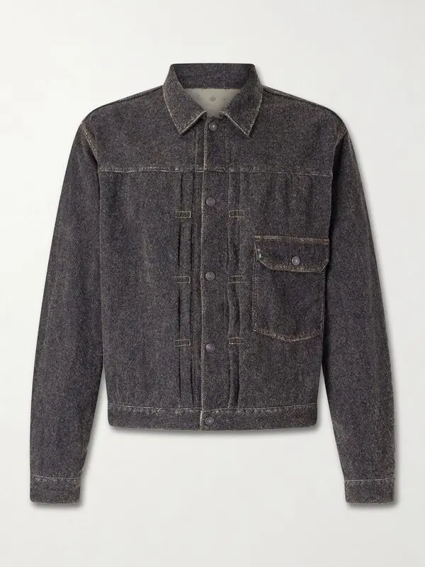 Kapital Cropped Cotton-blend Twill Jacket - Gray