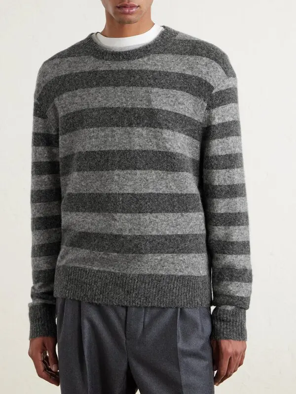 Officine Générale Randy Striped Knitted Sweater