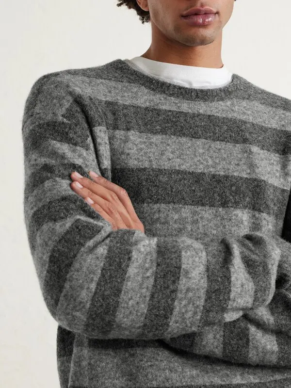 Officine Générale Randy Striped Knitted Sweater