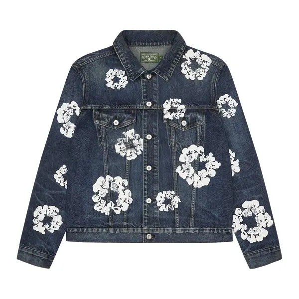 DENIM TEARS Cotton Wreath Denim Jacket