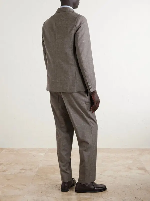 Officine Générale Leon Wool, Silk And Linen-blend Suit Jacket