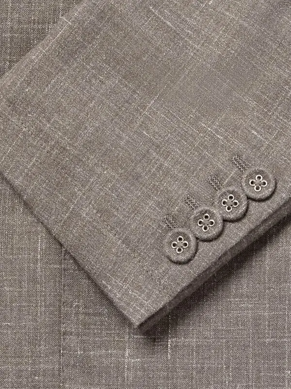 Officine Générale Leon Wool, Silk And Linen-blend Suit Jacket