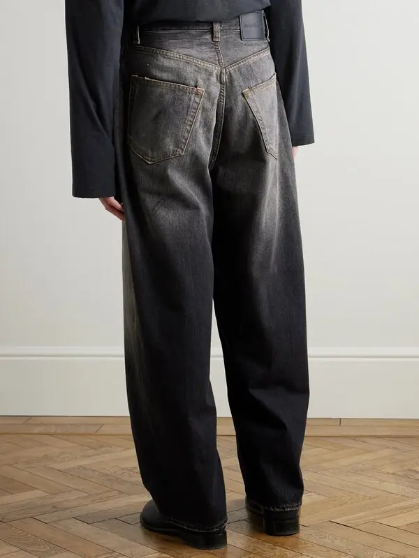 Acne Studios Paint-splattered Wide-leg Jeans