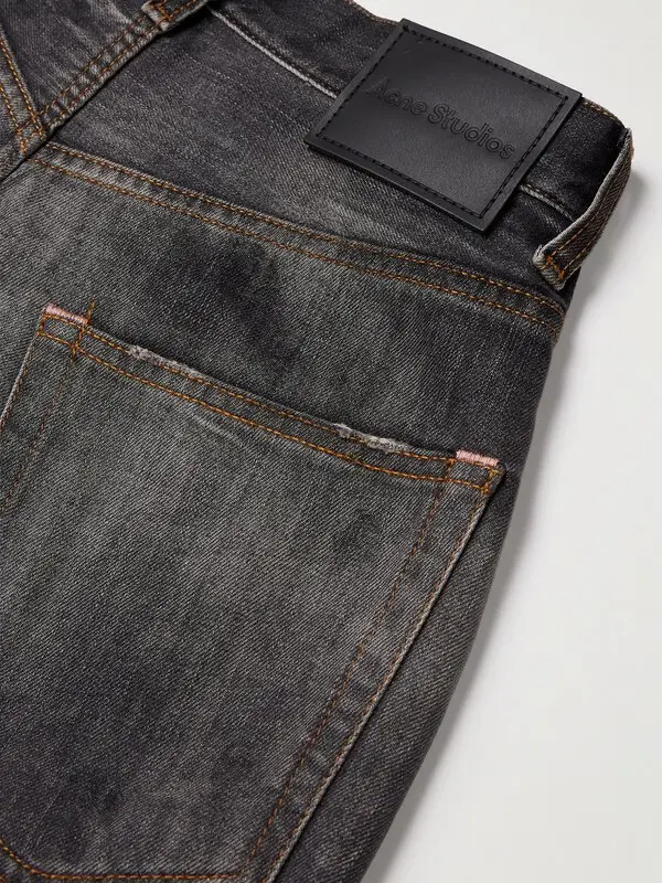 Acne Studios Paint-splattered Wide-leg Jeans