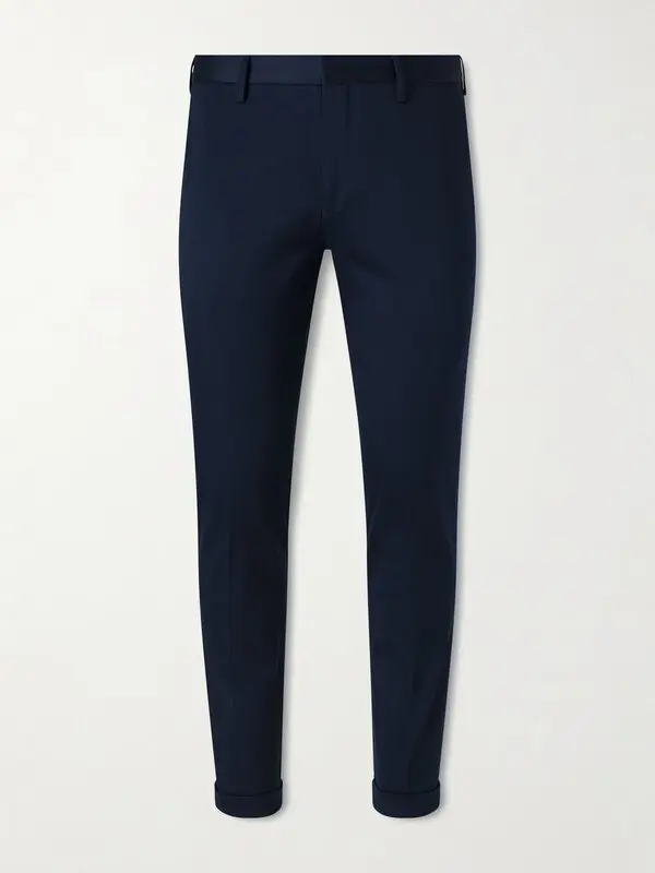 Paul Smith Straight-leg Cotton-blend Twill Trousers