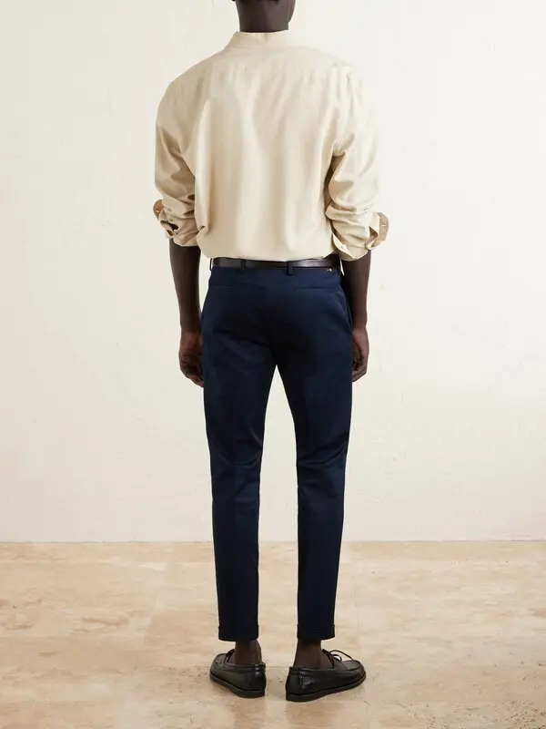 Paul Smith Straight-leg Cotton-blend Twill Trousers