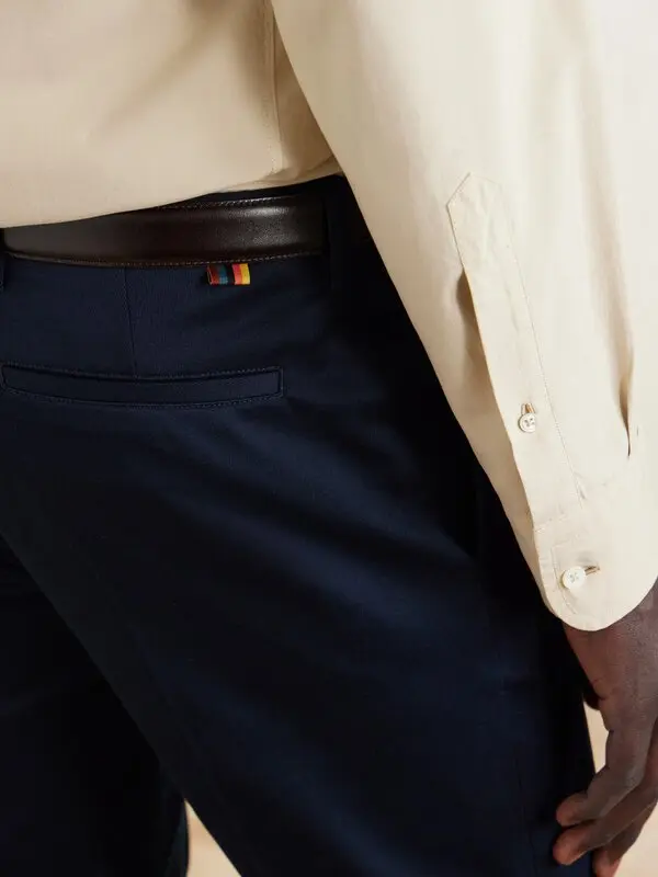 Paul Smith Straight-leg Cotton-blend Twill Trousers