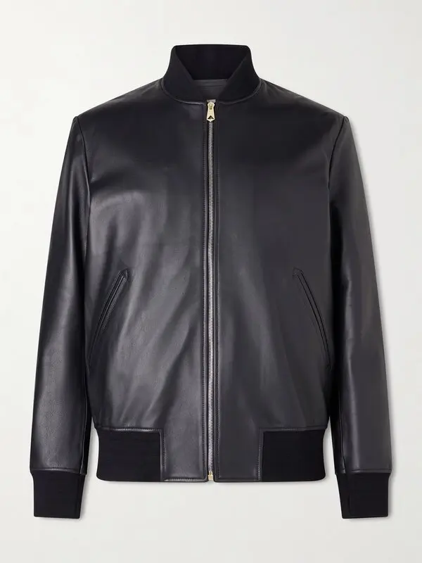 Paul Smith Leather Bomber Jacket