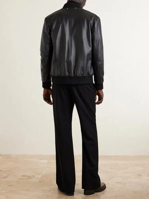 Paul Smith Leather Bomber Jacket