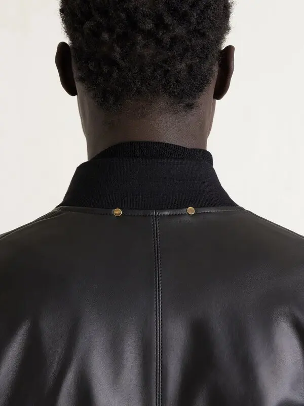 Paul Smith Leather Bomber Jacket