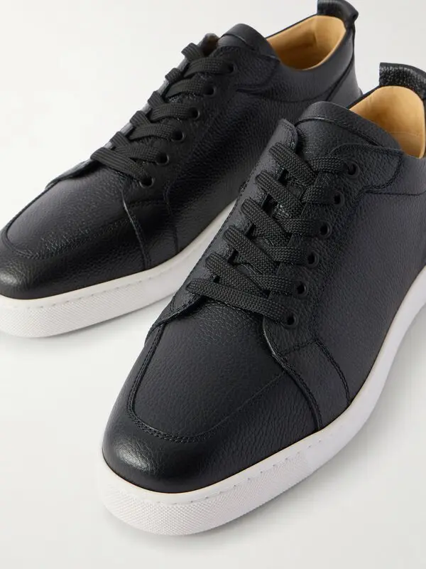 CHRISTIAN LOUBOUTIN Rantulow Full-grain Leather Sneakers