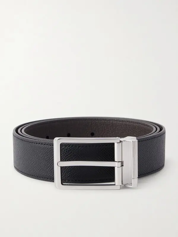 Dunhill 35mm Full-grain Leather Belt - Black