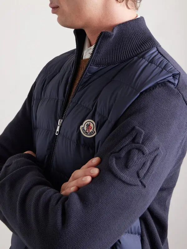 Moncler Panelled Zip-up Cardigan