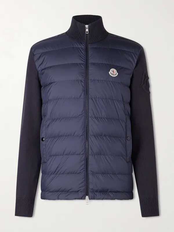 Moncler Panelled Zip-up Cardigan
