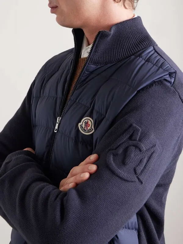 Moncler Panelled Zip-up Cardigan