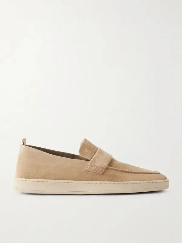 Sunspel Herbie 001 Suede Loafers - Neutrals