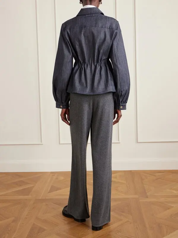 Cecilie Bahnsen Cbcandida Peplum Denim Jacket - Blue