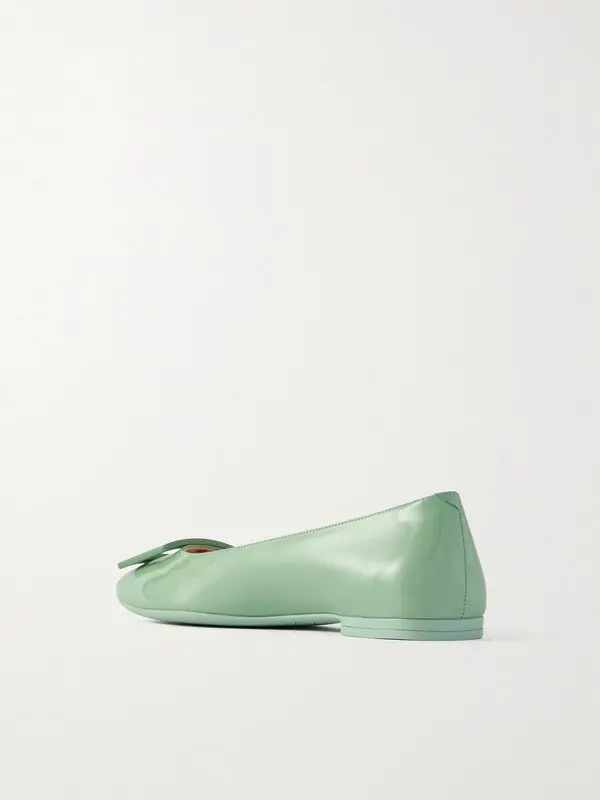 ROGER VIVIER Gommettine Ballet Flats - Green