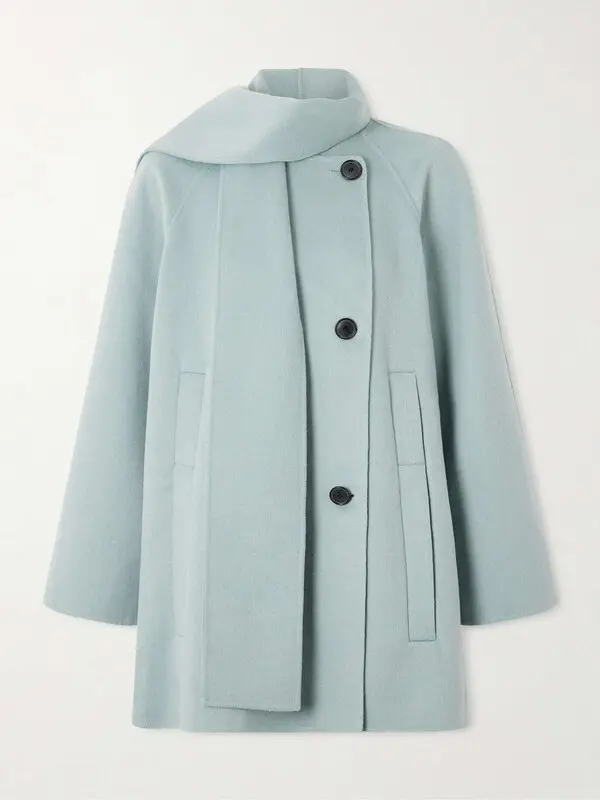 Proenza Schouler White Label Brisa Scarf-detailed Wool-blend Coat