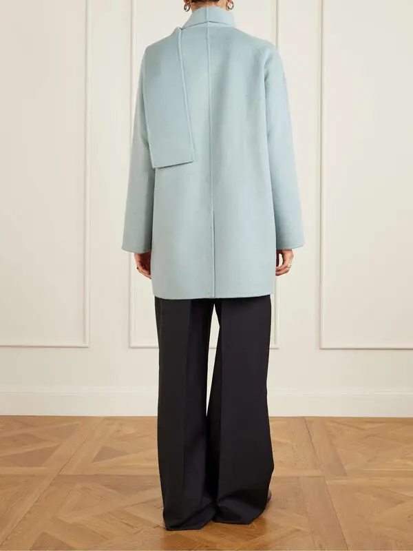 Proenza Schouler White Label Brisa Scarf-detailed Wool-blend Coat