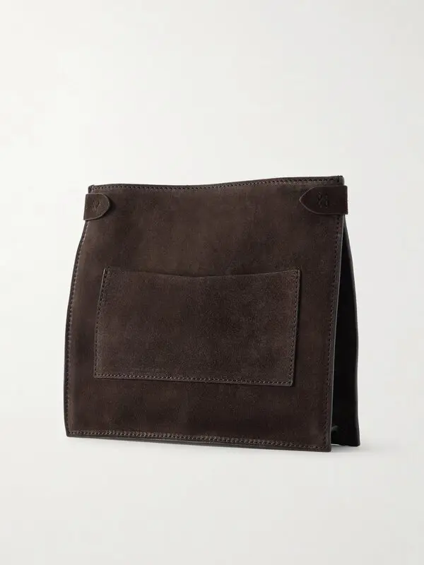 METIER Stowaway Suede Shoulder Bag - Brown