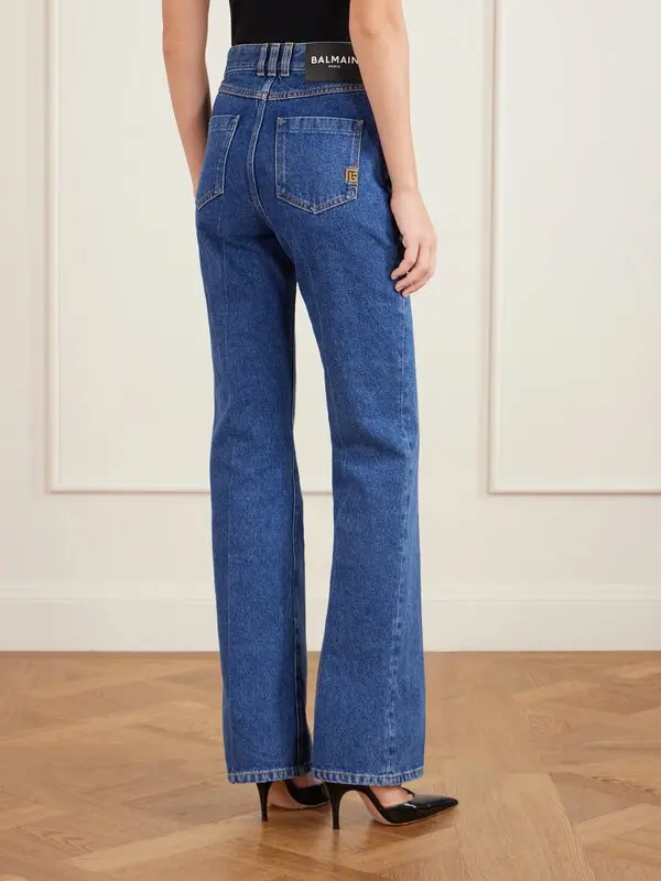 Balmain High-rise Bootcut Jeans - Blue