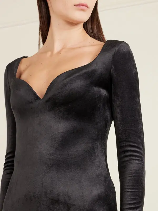 Balenciaga Stretch-velvet Mini Dress
