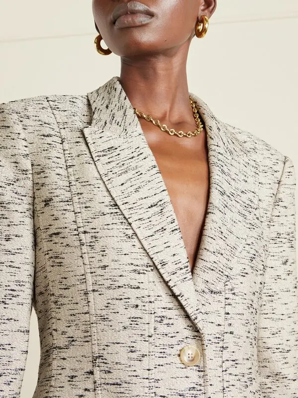 Ulla Johnson Tess Single-breasted Tweed Blazer