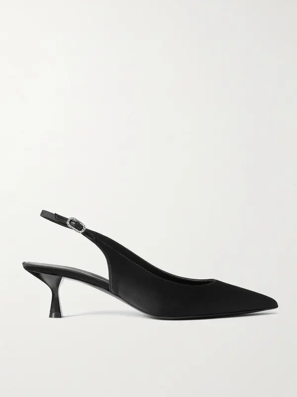 Stella McCartney Satin Slingback Pumps