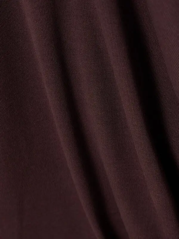 FLORE FLORE Dinah Ribbed Turtleneck Top - Brown