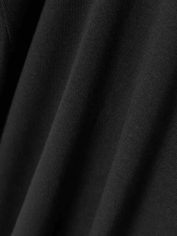 FLORE FLORE Dinah Ribbed Organic Turtleneck Top - Black