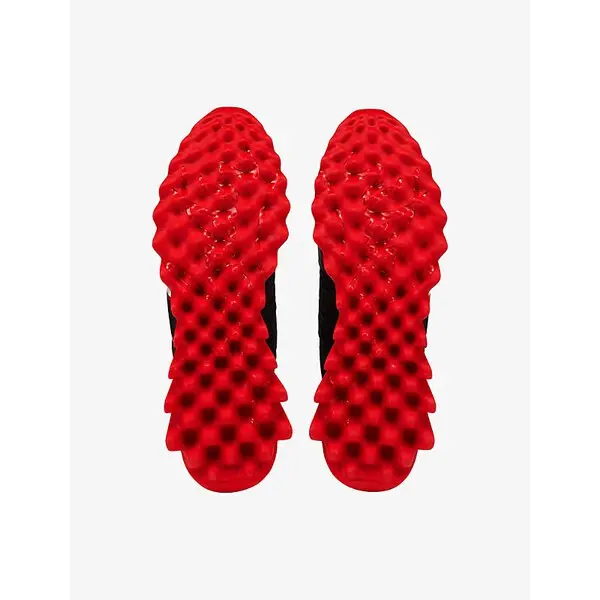 CHRISTIAN LOUBOUTIN Nastroshark Leather And Nylon Sneakers - Black
